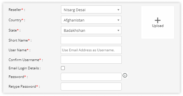 Create a company account