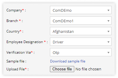 Upload driver records