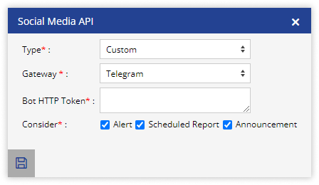 Configure Social Media API for Company