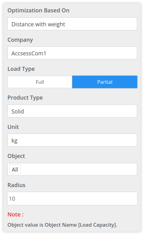 Route Optimization Feature