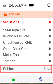 How to manage sub-lock.