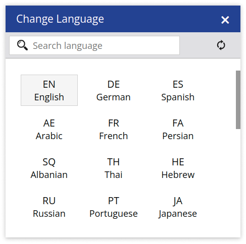 Change Language